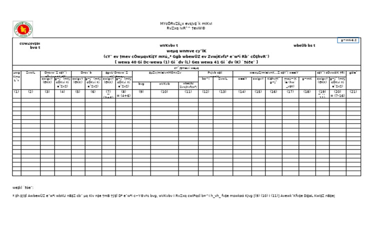Mushak Form 6.2 | PDF