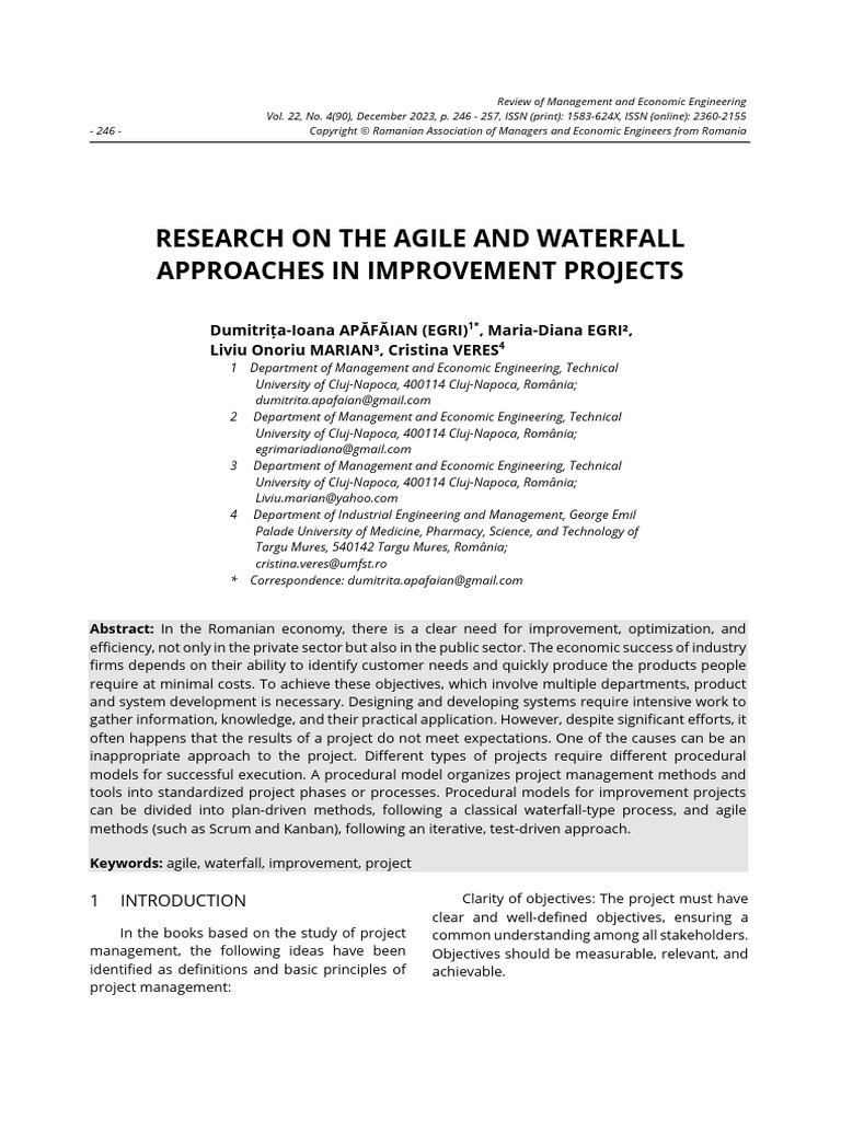 Research On The Agile and Waterfall | PDF