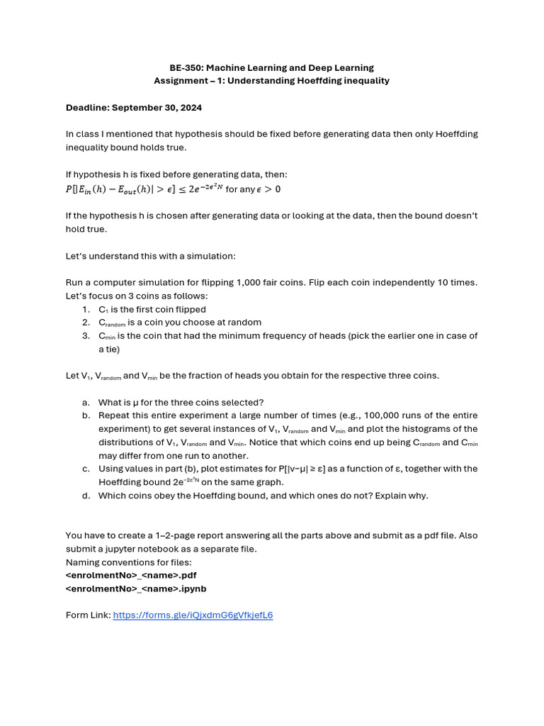 Assignment-1 ML | PDF | Teaching Methods & Materials