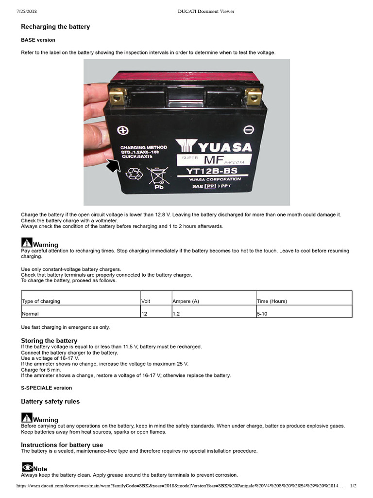 Recharging The Battery | PDF
