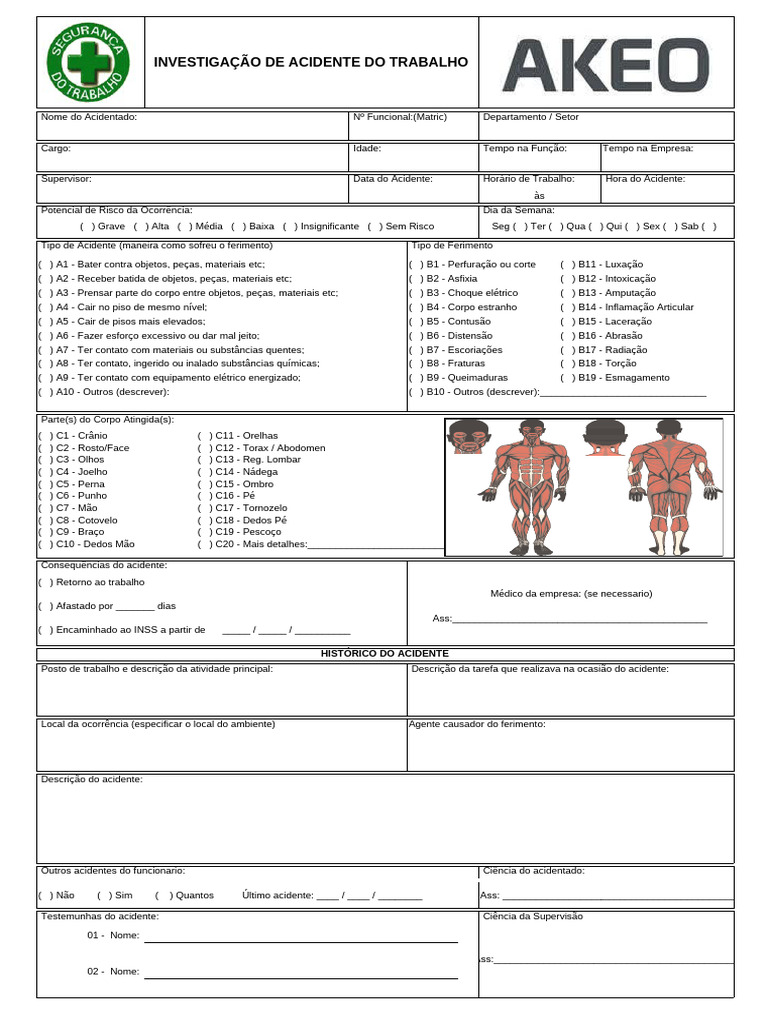109364672-Ficha-de-Investigacao-de-Acidentes-1- | PDF 109364672-Ficha-de-Investigacao-de-Acidentes-1- | PDF