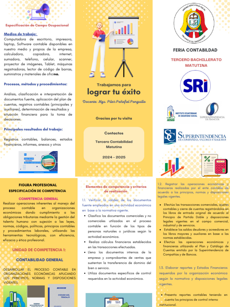 Triptico Feria Contabilidad | PDF