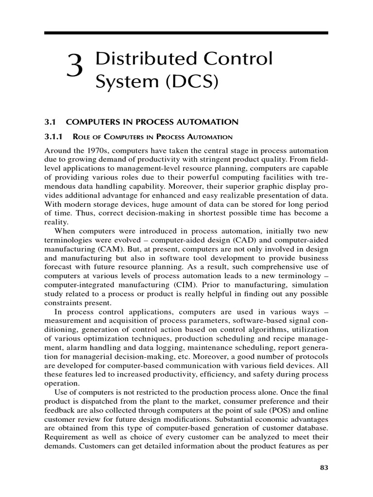 Distributed Control System (DCS) | PDF