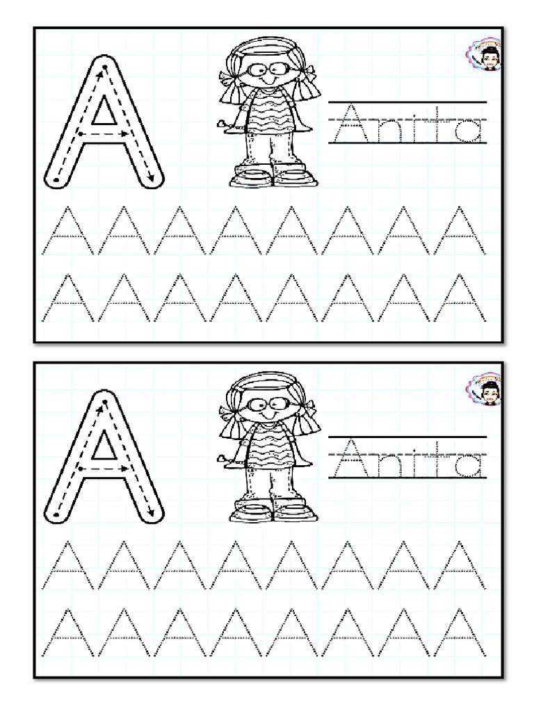 trazo vocal A mayuscula | PDF