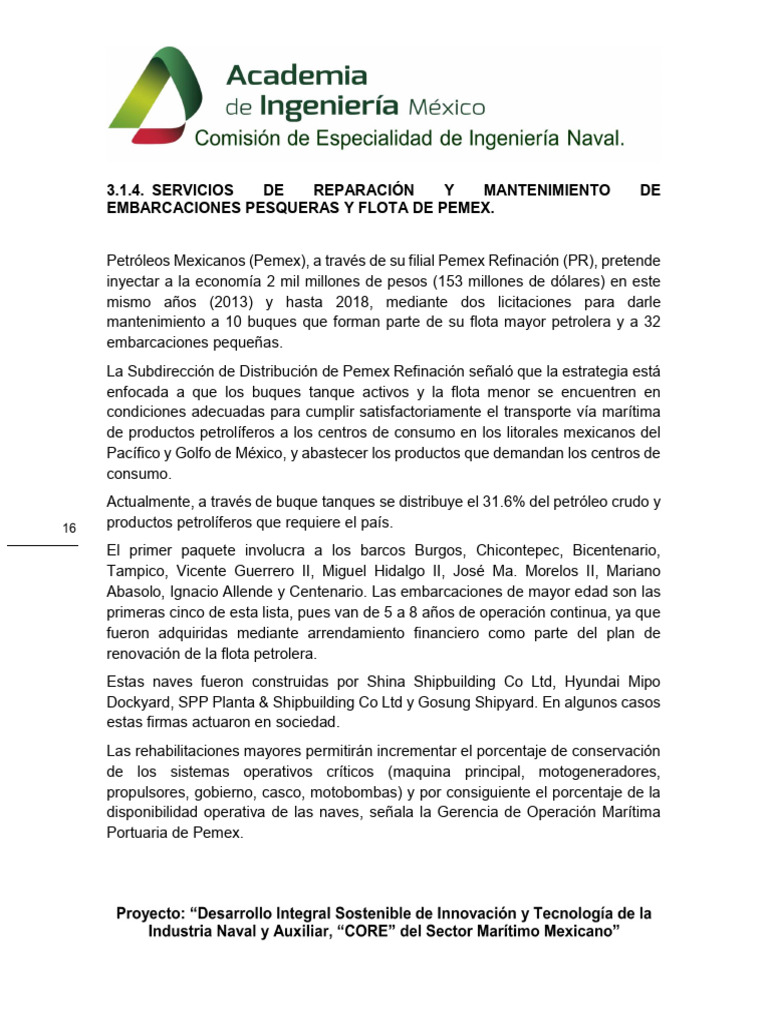 203-1393 Desarrollo Integral Sostenible de Innovaci N y Tecnologia de La Industria Naval y ...