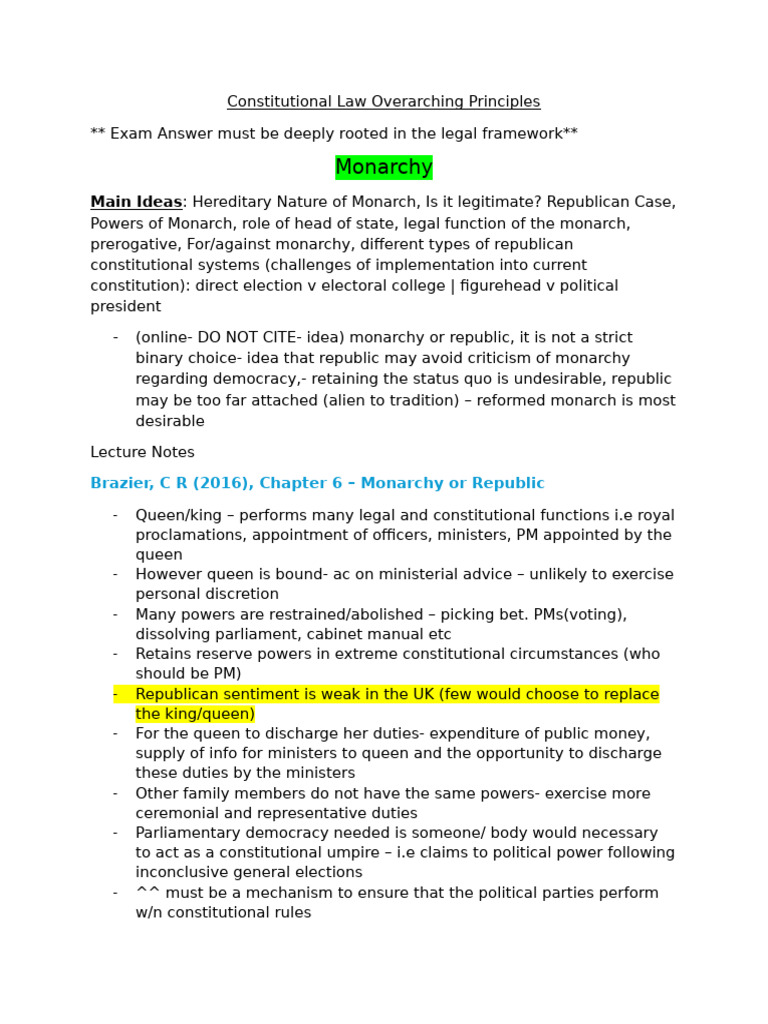 Constitutional Law Overarching Principles-DESKTOP-D7IUEDS | PDF