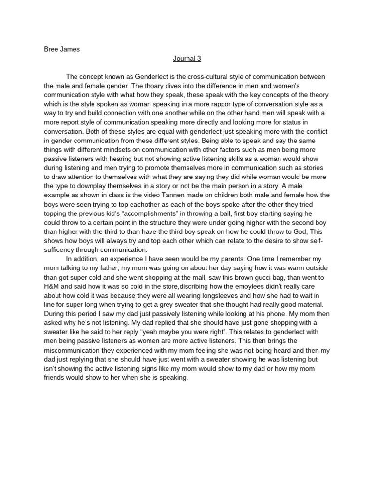 Bree James-Journal 3 | PDF