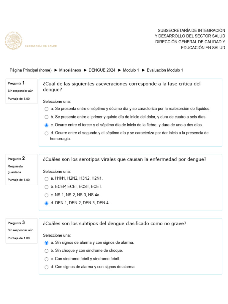 Evaluación Modulo 1 | PDF