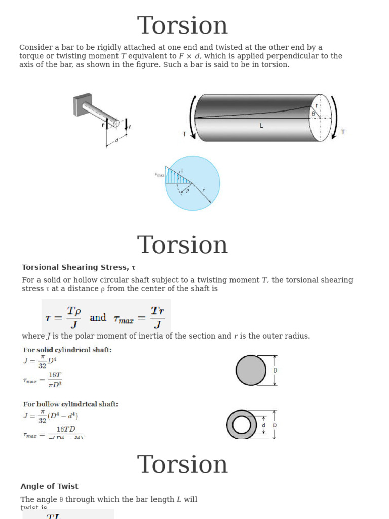 Torsion | PDF