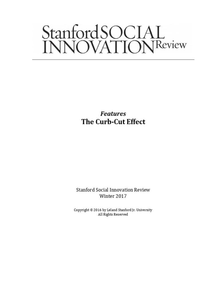 Winter 17 the Curb Cut Effect | PDF