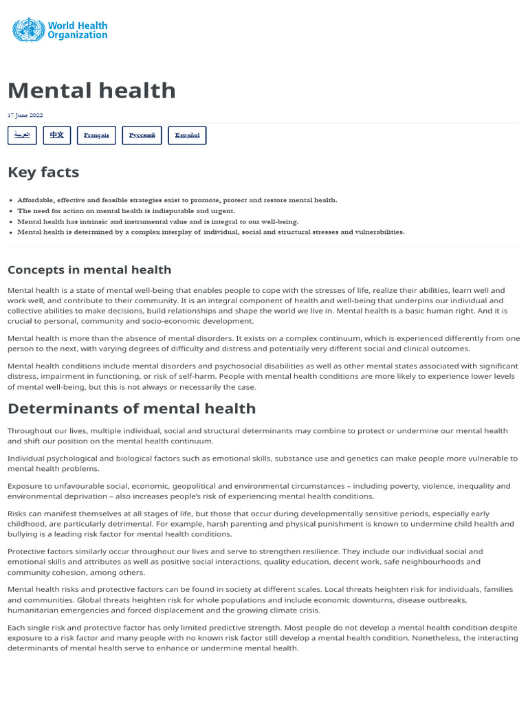 Mental Health | PDF