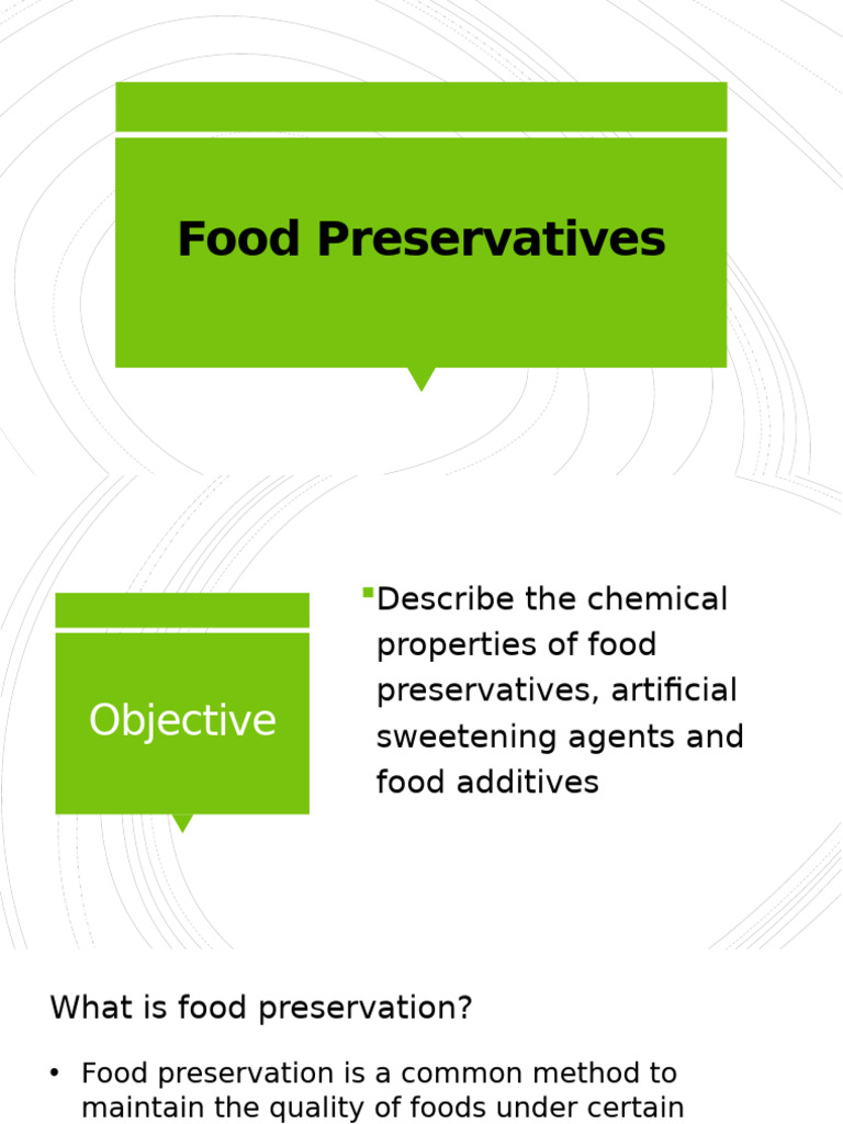 Food Preservatives 1 | PDF
