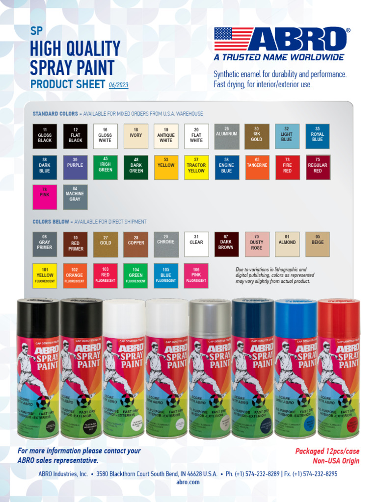 Soccer Player Spray Paint Sellsheet 2023 1 | PDF