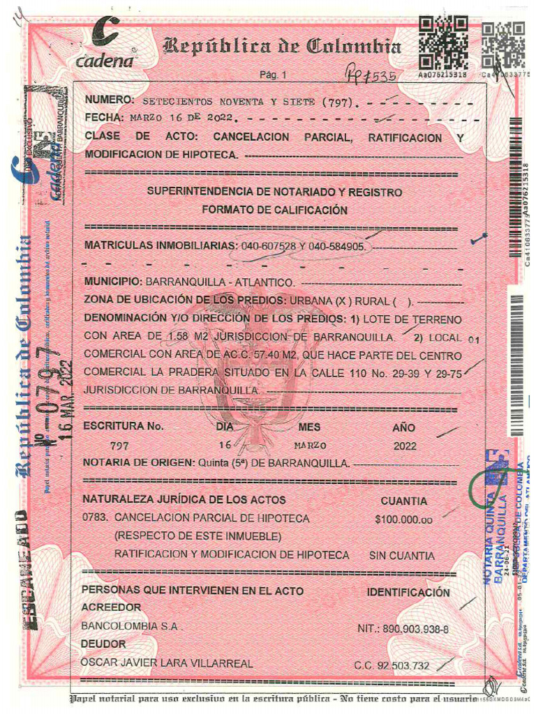 Escrt 797 NT 5 BQ | PDF