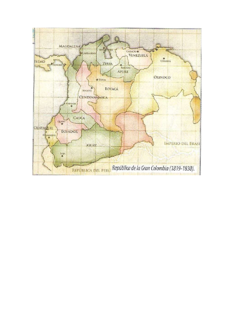 Mapa de La Gran Colombia | PDF