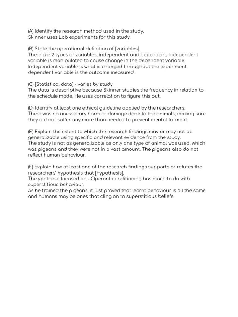 AAQ - Psychology AP Sample | PDF