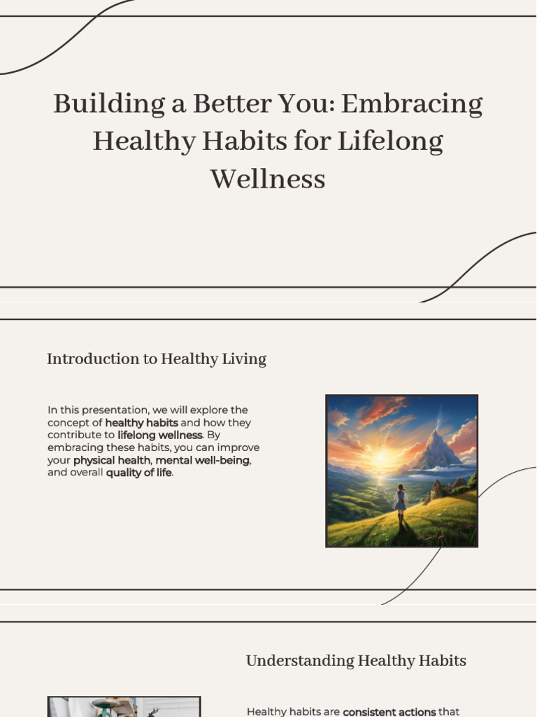 Slidesgo Building A Better You Embracing Healthy Habits For Lifelong ...