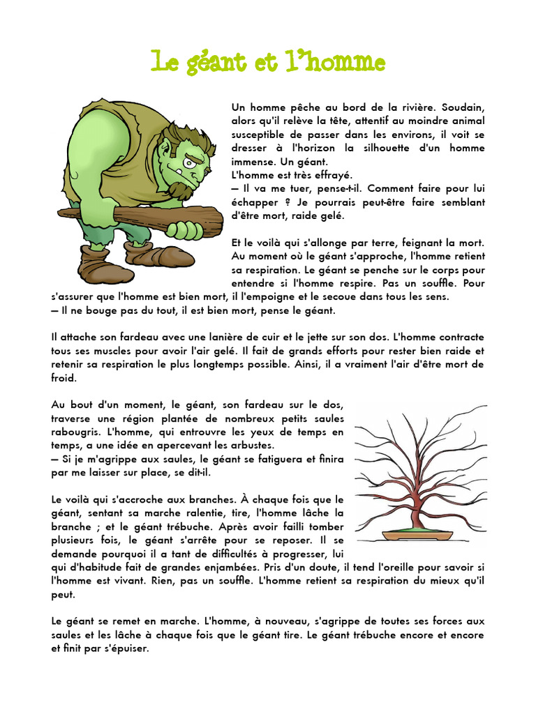 Conte Inuit Le Geant Et Lhomme | PDF