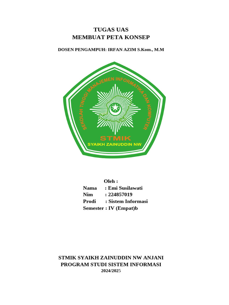 TUGAS Peta Konsep Emi 1 | PDF