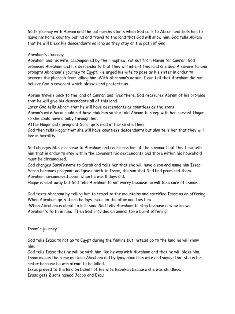 Abrahams Journey Pdf