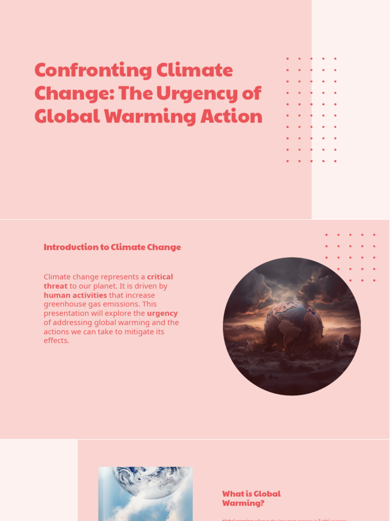 Slidesgo Confronting Climate Change The Urgency Of Global Warming