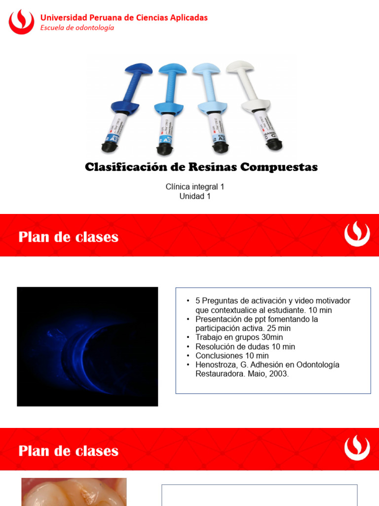 Clasificación de Resinas Compuestas | PDF