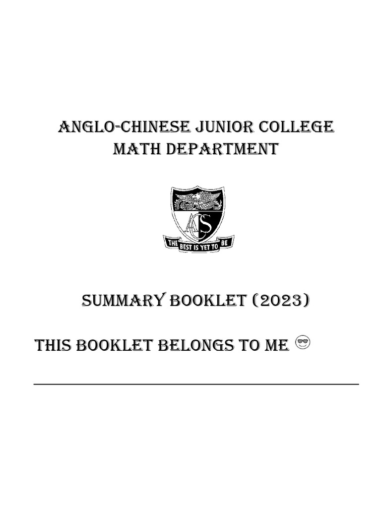 2023 Summary Booklet | PDF