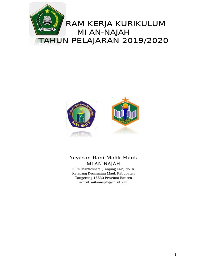 PDF Program Kurikulum Mi | PDF