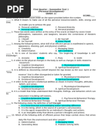 Personal Development (Practice Test) | PDF | Adolescence | Psychology