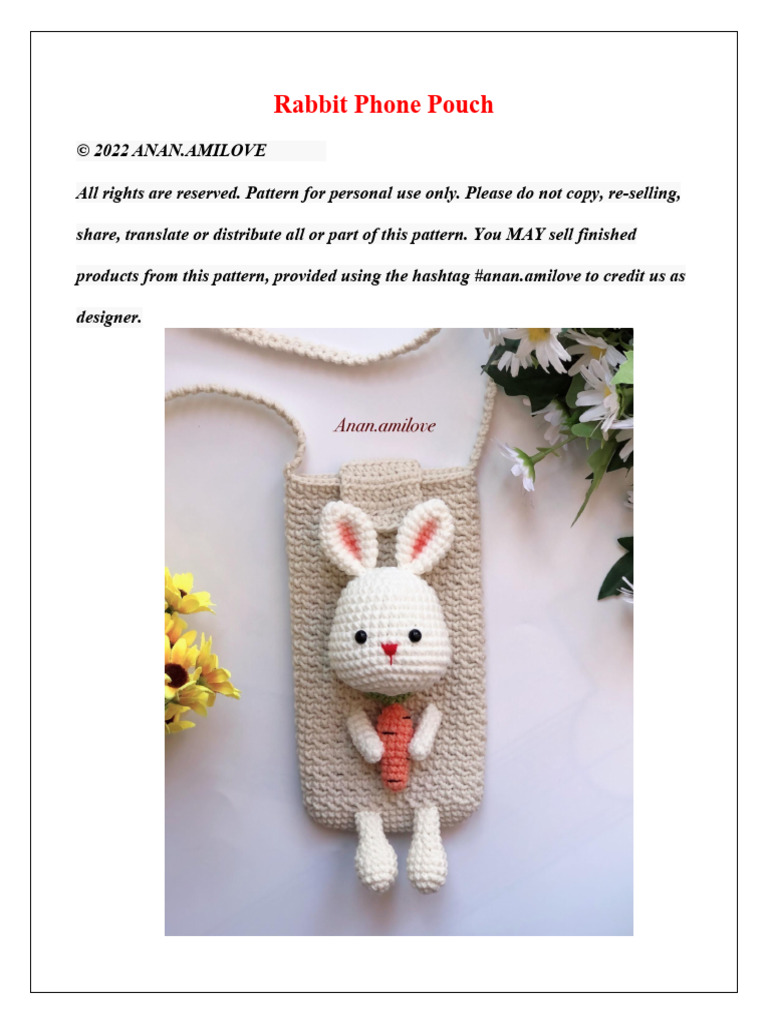 Rabbit Phone Case | PDF