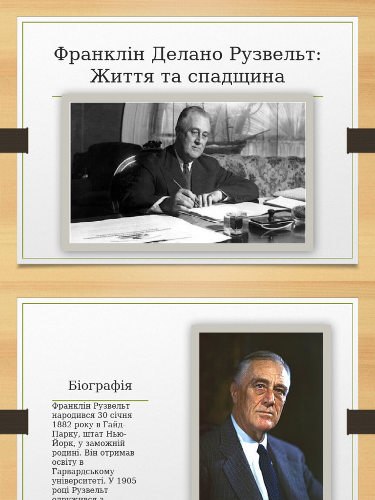 Franklin Roosevelt Presentation | PDF