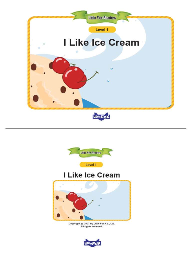 W26 I Like Ice Cream | PDF