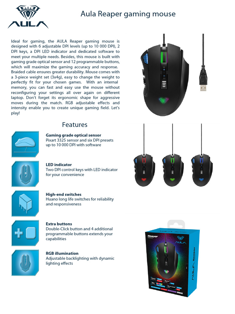 Aula_Reaper_gaming_mouse | PDF
