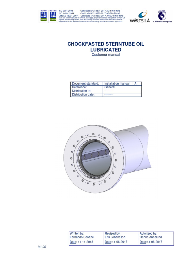 Stern tube General Installation Procedure | PDF