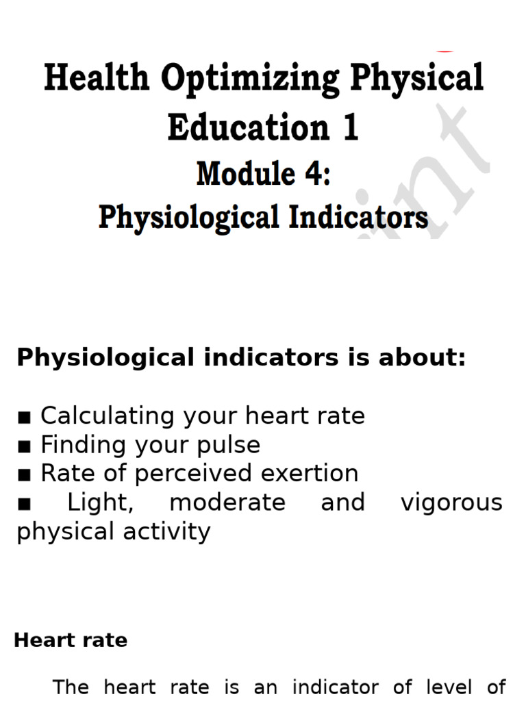 PE 1 Module 4 | PDF