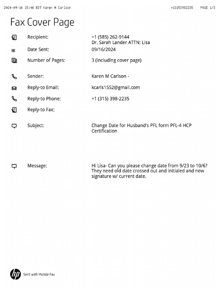 Updated HCP Certification PFL4 Form For Spouse | PDF