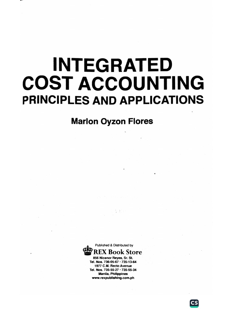 Integrated Cost Accounting | PDF