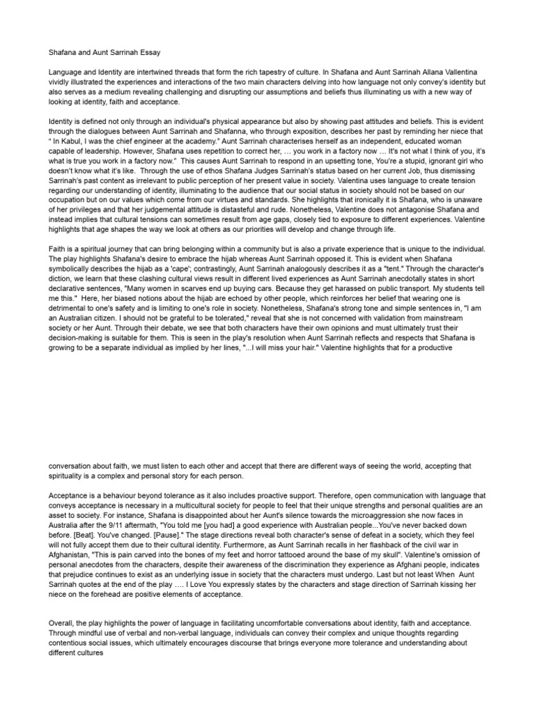 HSC Shafana and Aunt Sarrinah | PDF