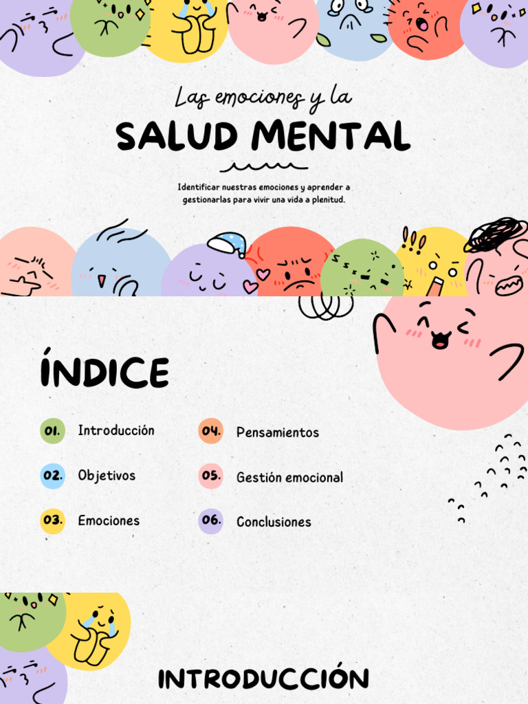 Presentación Salud Mental Emociones | PDF
