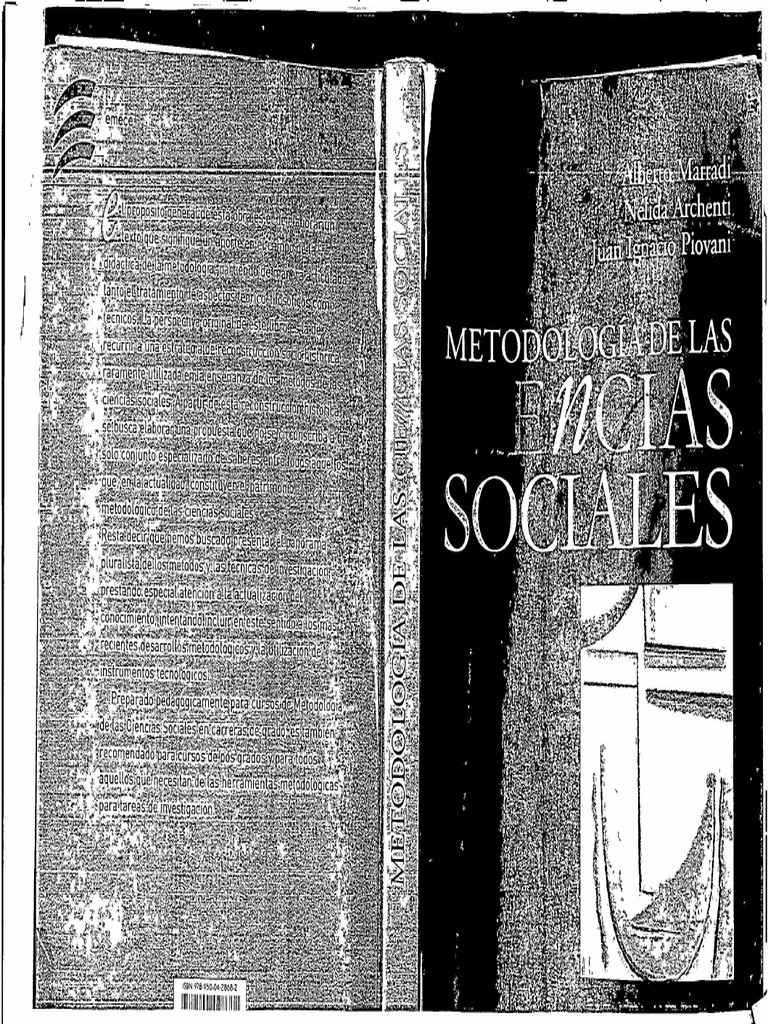 Marradi, A. Archenti, N. y Piovani, J. (2007) Metodología de Las Ciencias | PDF
