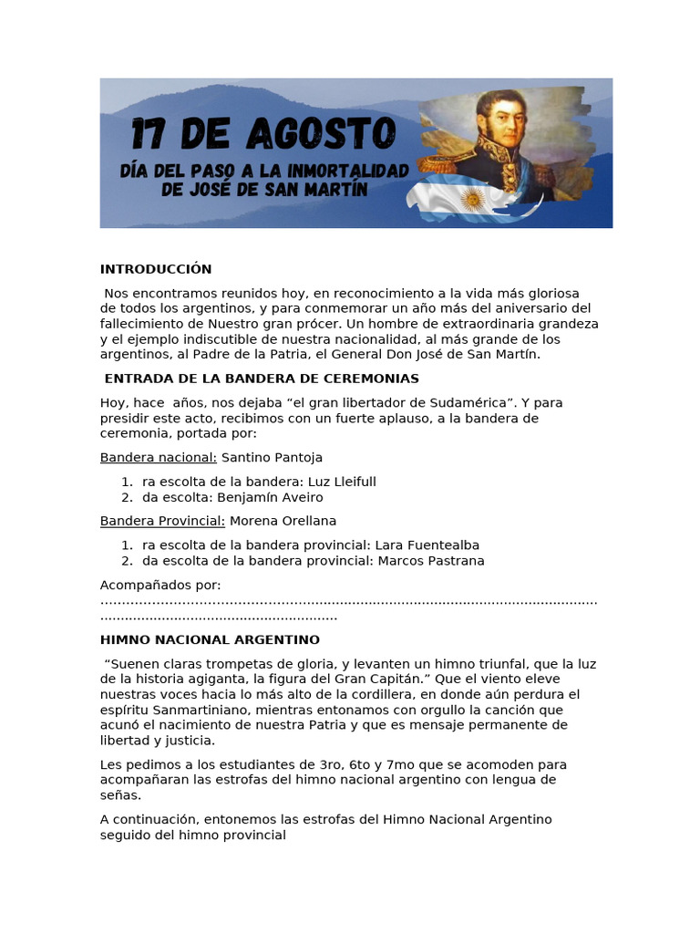 Acto 17 de Agosto-1 | PDF