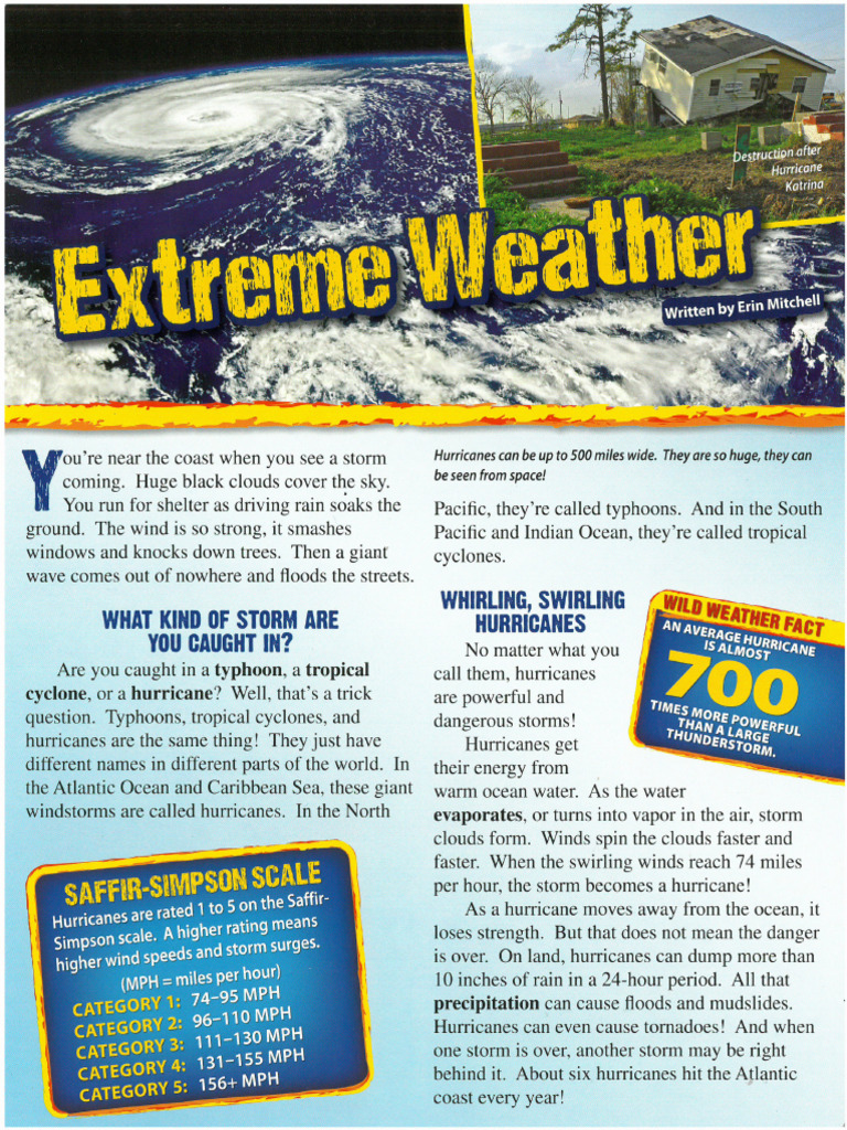 Extreme Weather Magazine Article | PDF