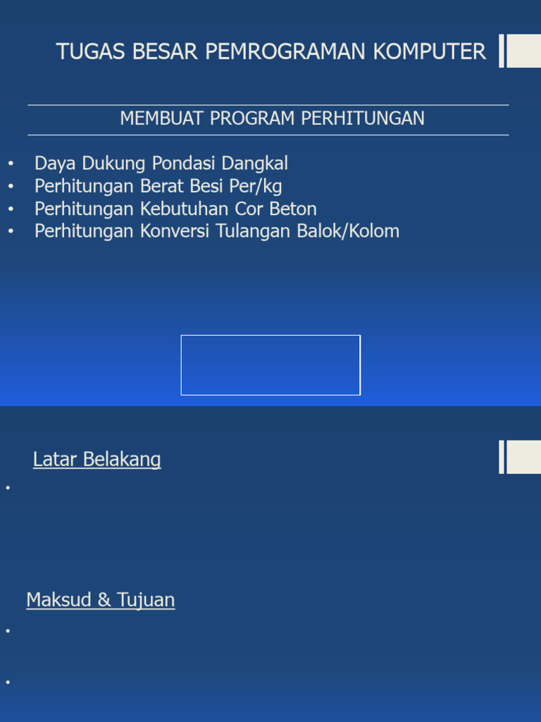 Presentasi Tugas Besar Pemrograman Komputer Menggunakan Software Fortran | PDF