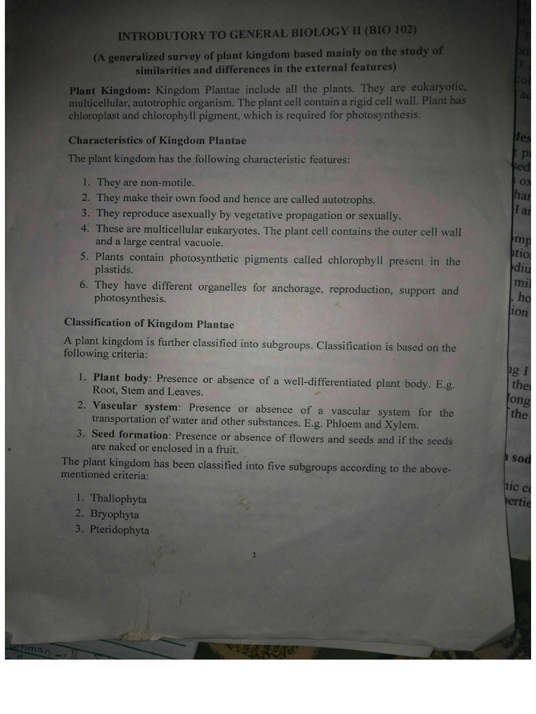 Bio12 (Plantae) | PDF