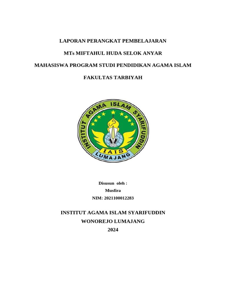 Laporan Musfira | PDF