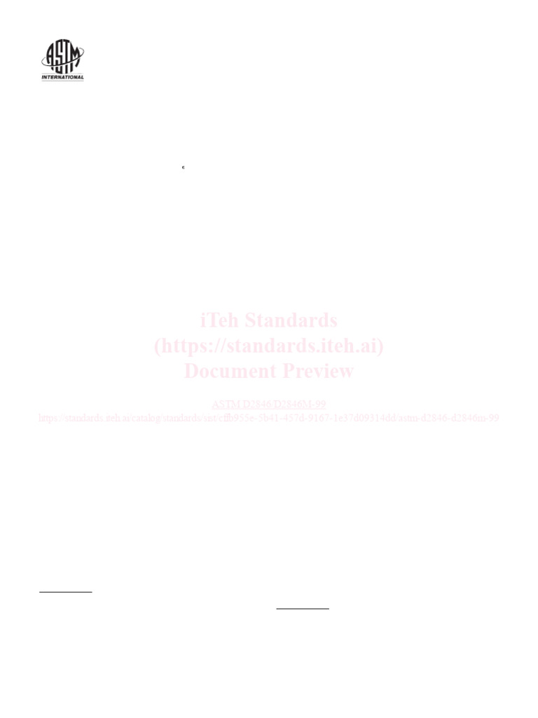 Astm D2846 D2846M 99 | PDF