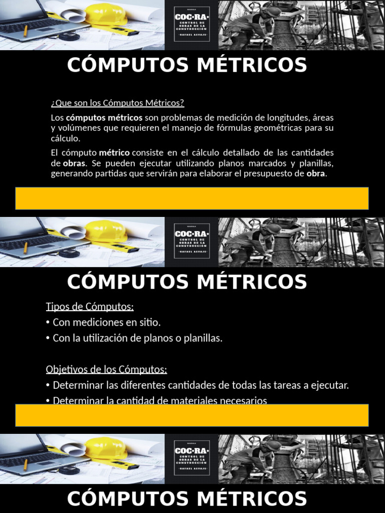 Cómputos Métricos | PDF