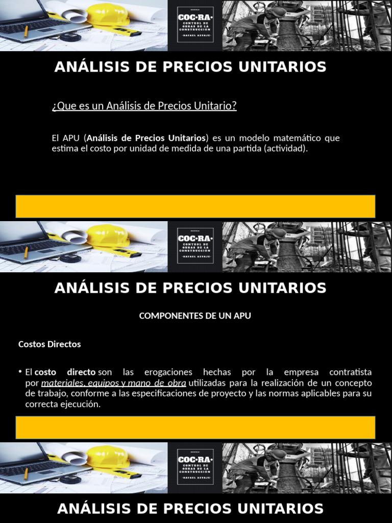 Analisis de Precios Unitarios | PDF