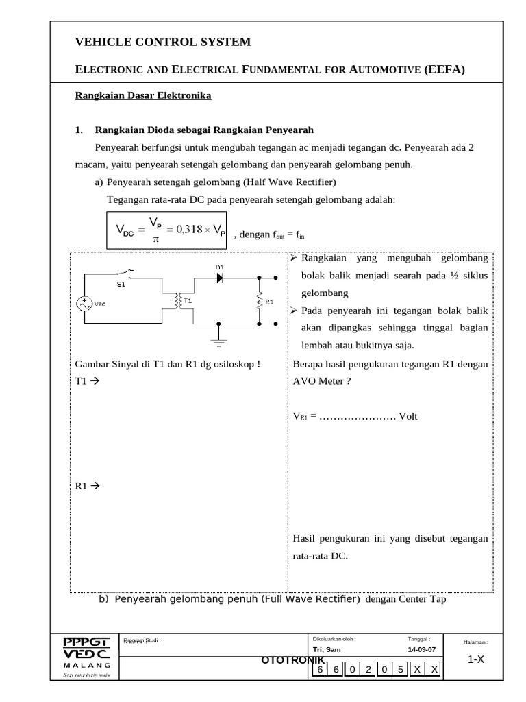 EEFA - Rangkaian | PDF | Electromagnetism | Science & Mathematics