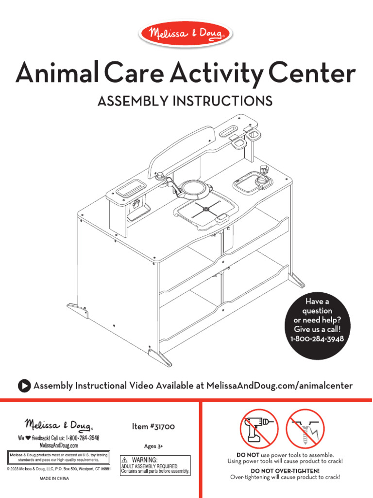 Animal Care Activity Center Assembly Instructions | PDF